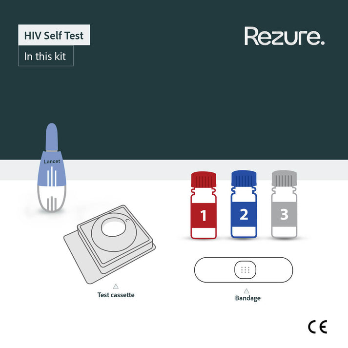 HIV (1 and 2) Rapid Home Test Kit | Rezure Health